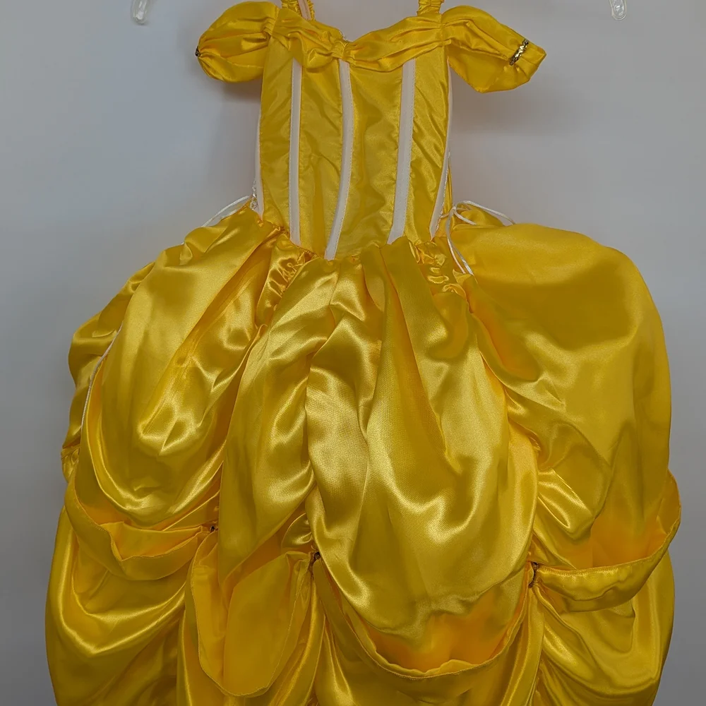 Costumes | New Girl Yellow Princess Ball Gown Pretend Play Dress Up ...